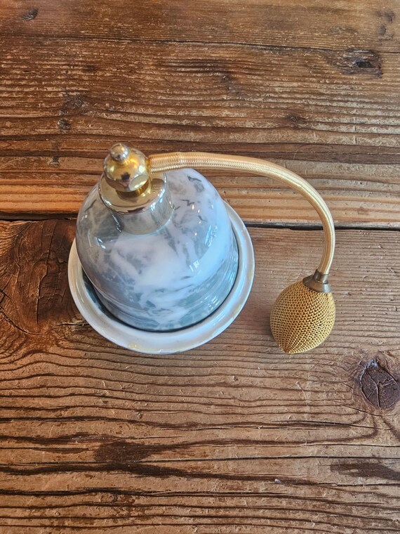 Vintage Italian RARE Marble Perfume Bottle With Atomi… - Gem