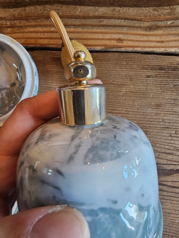 Vintage Italian RARE Marble Perfume Bottle With Atomi… - Gem
