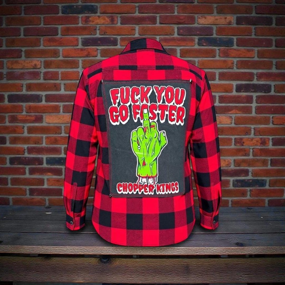 Go Faster Rebel Chopper Kings Unisex Flannel - Etsy