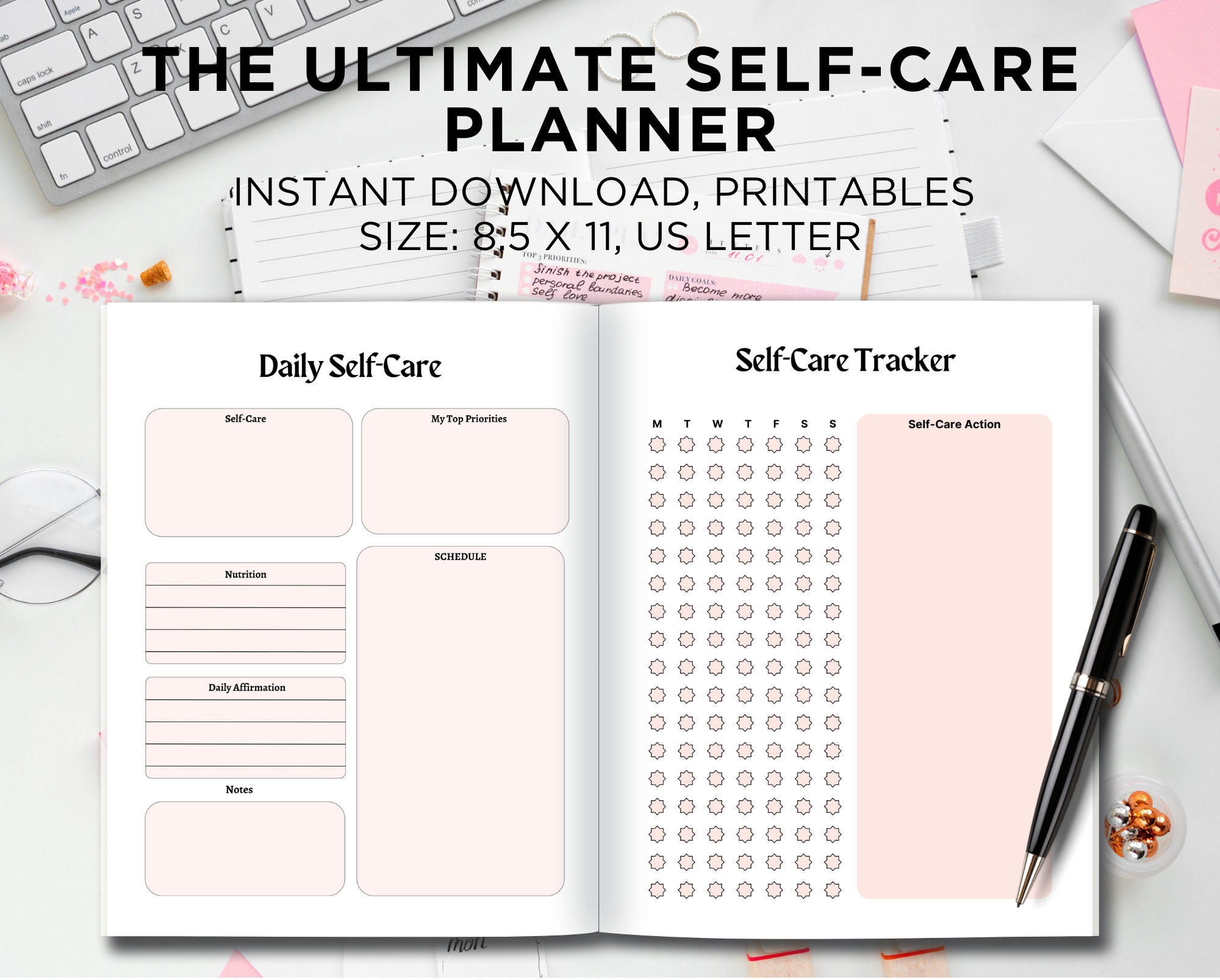 Self Care Planner Printable | Self Love Journal | Mental Health ...