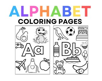 26 Printable Alphabet Coloring Pages Worksheets for Kids: Preschool ...