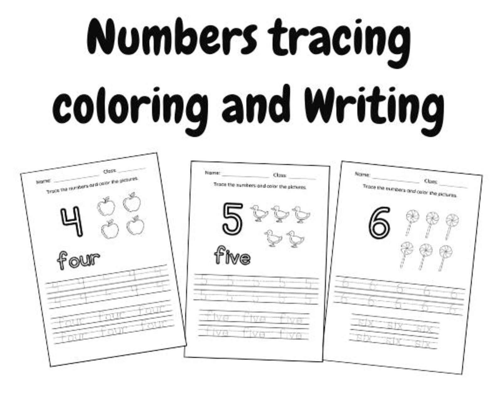 Number Tracing 1 -10 Worksheets for Kids, Printable Number Tracing ...