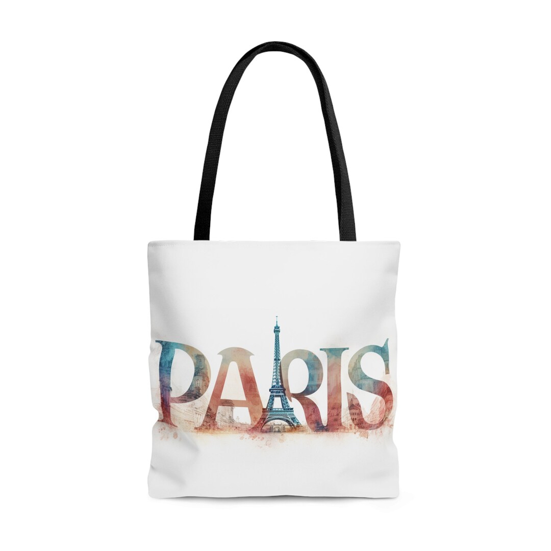 Paris Tote Bag, Eiffel Tower Tote Bag, France Tote Bag, Jumbo Canvas ...