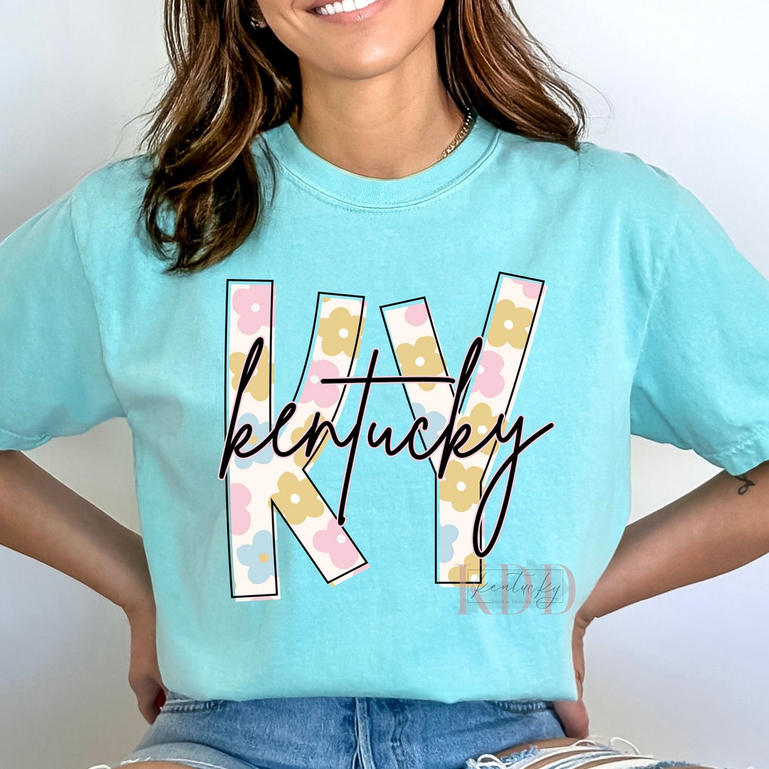 Kentucky Floral KY Script Pngs, Set of Three Designs, PNG Design ...