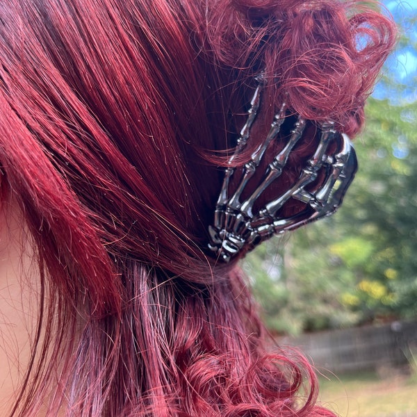 Skeleton Hair Clips - Etsy