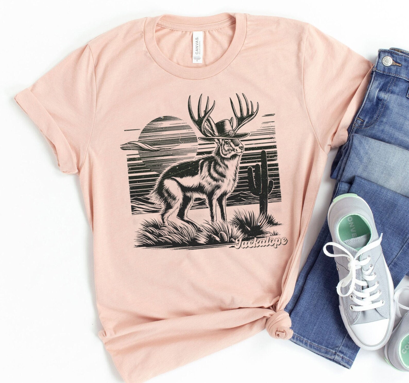 Jackalope Shirt Wolpertinger Tshirt Weird Plush UFO Shirt Vintage ...