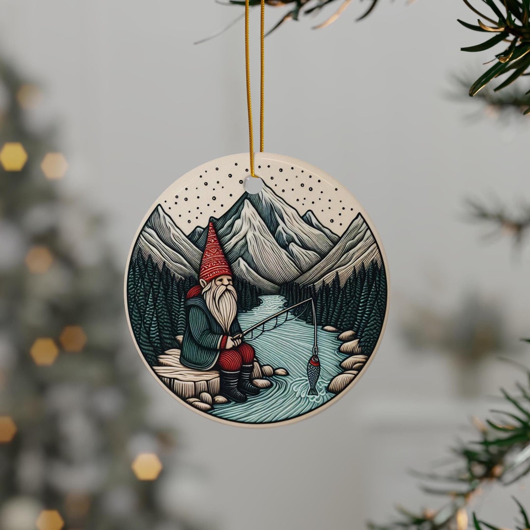 Gnome Ornament Alpine Christmas Decor for Cabin Lovers and Mountain ...