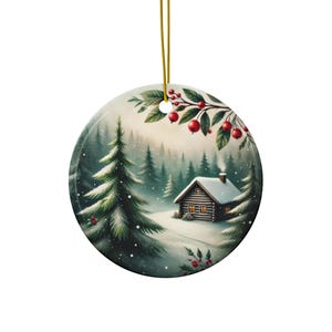 Rustic Pine Tree Ornament Cavin Vibes Cabin Christmas Decor for Nature ...