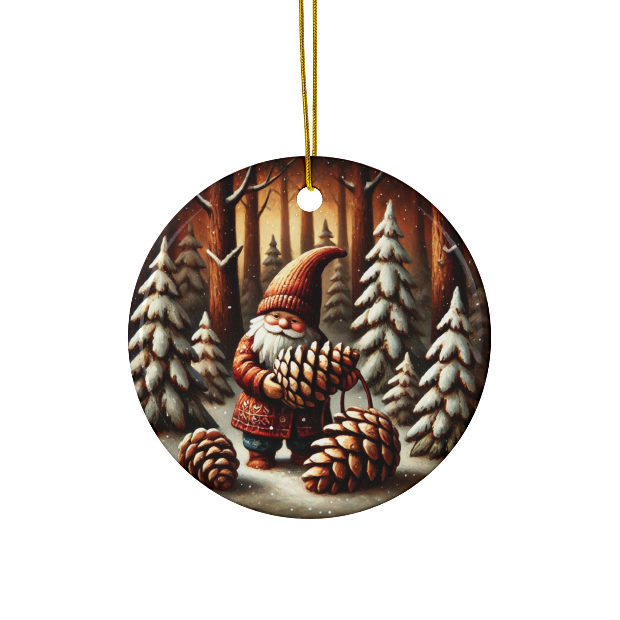 Mystic Woodland Gnome Ornament Realistic Forest Christmas Decor for ...