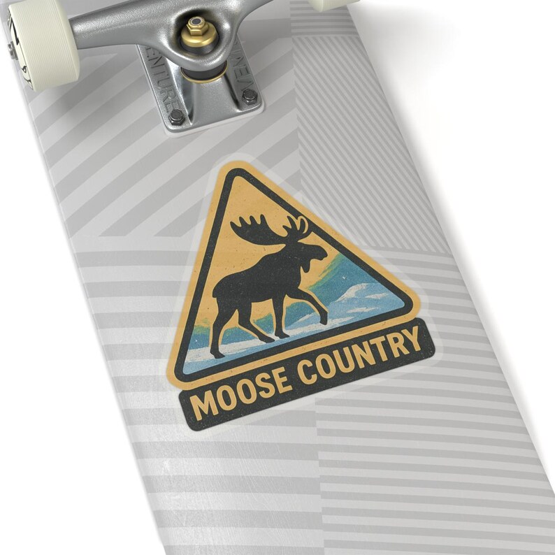 Alaska Moose Warning Sign Sticker Denali Highway Wildlife Decal Funny ...