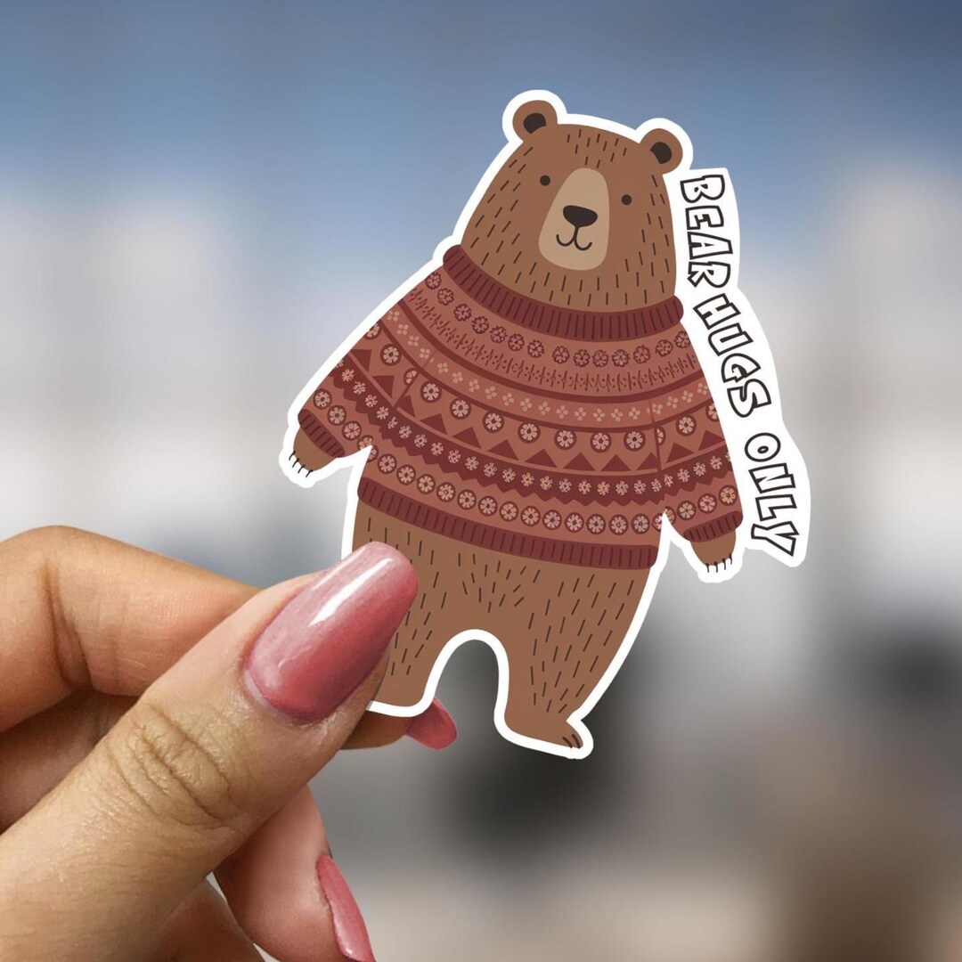 Norwegian Bear Sticker Gift for Notebook Water Bottle Laptop Journal ...