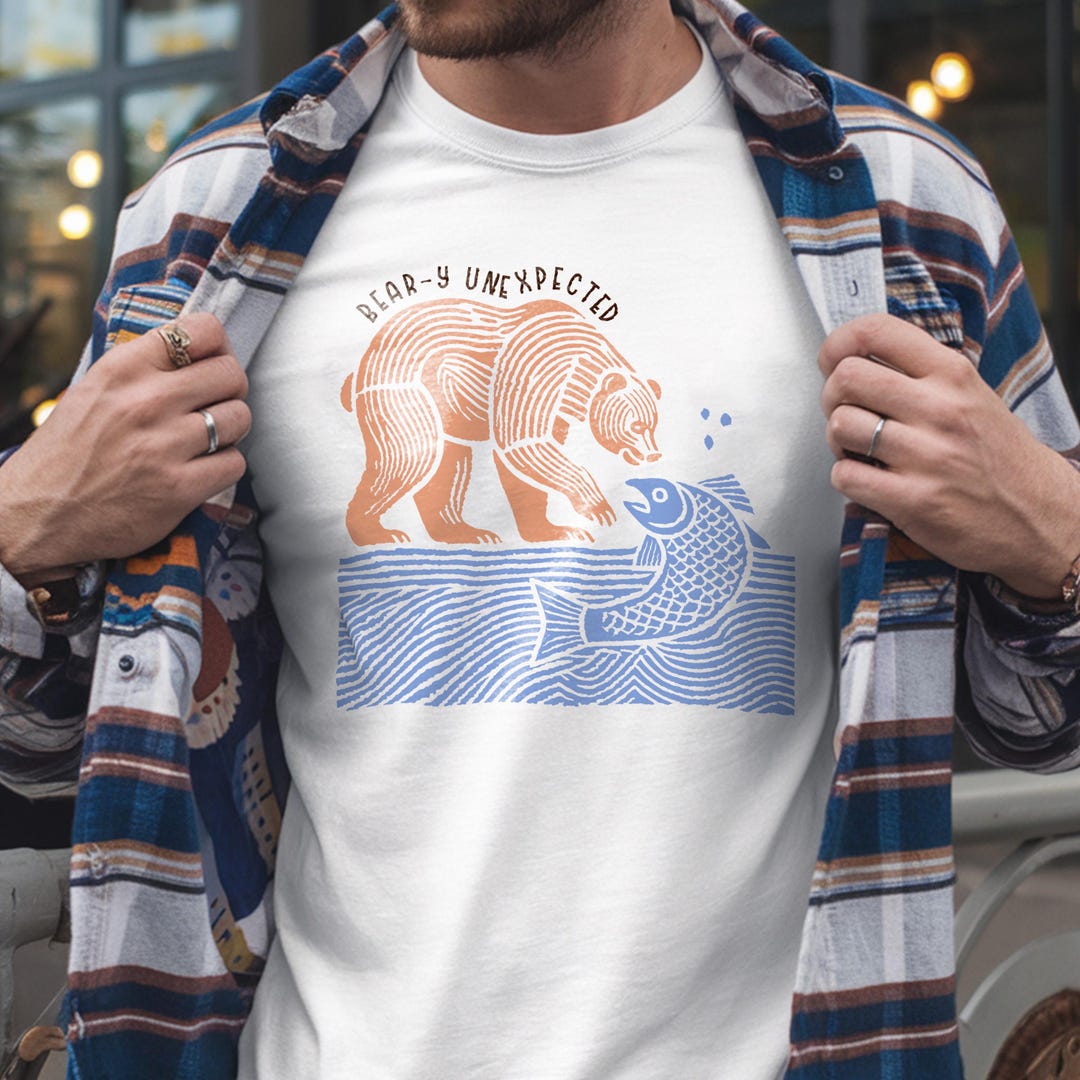 Nordic Bear Shirt Nature Inspired Gifts for Bear Lovers Wildlife ...