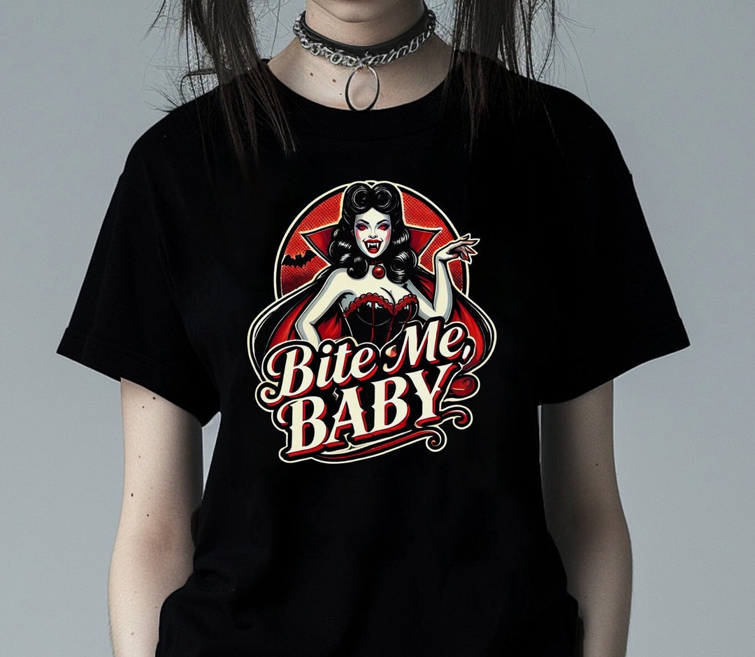 Custom Vampire Shirt Mystical Vampire Corset Shirt Bite Me Tee ...
