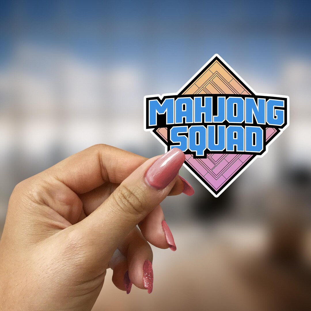 Transparent Sticker for Mahjong Squad Kiss-cut Stickers Decal Laptop ...