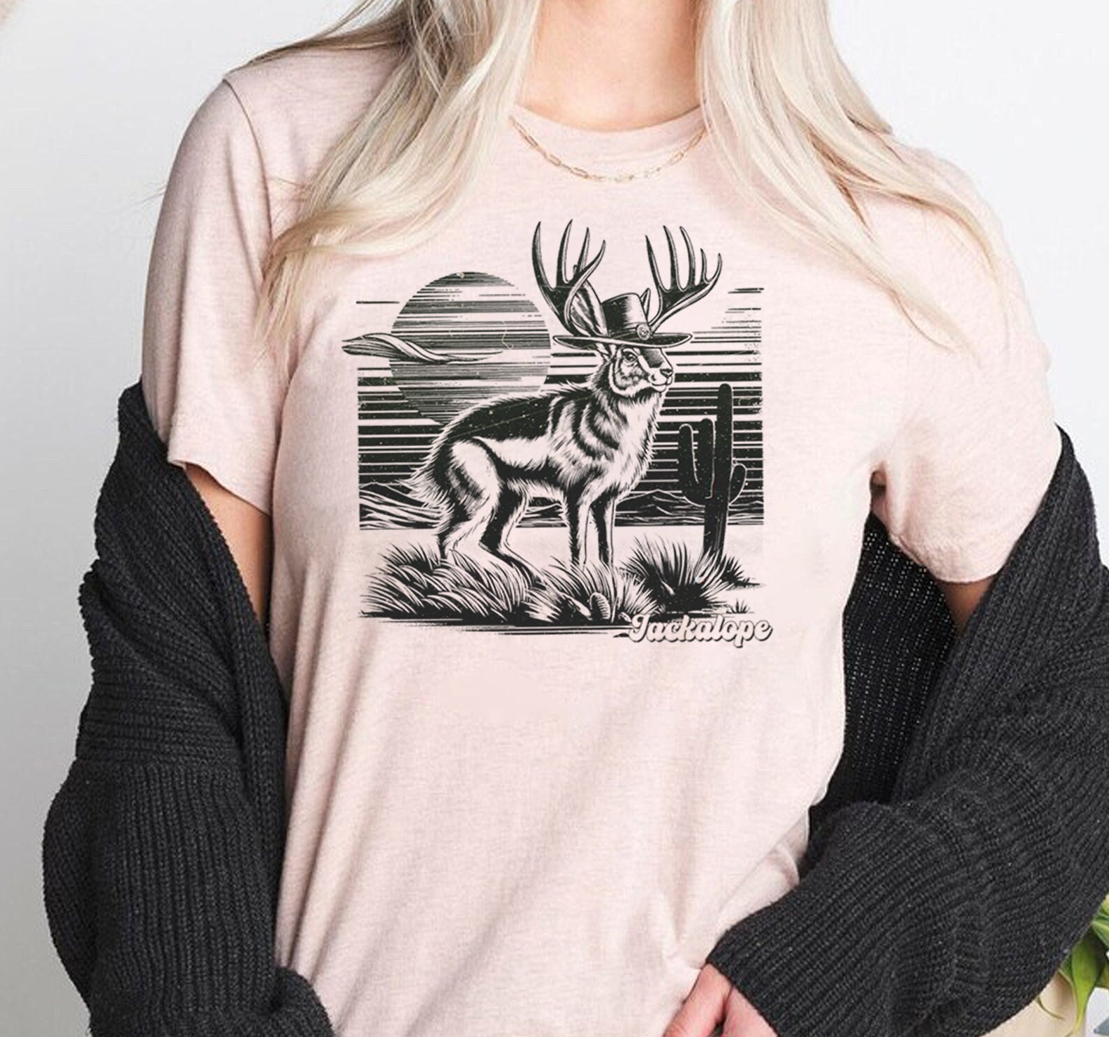 Jackalope Shirt Wolpertinger Tshirt Weird Plush UFO Shirt Vintage ...