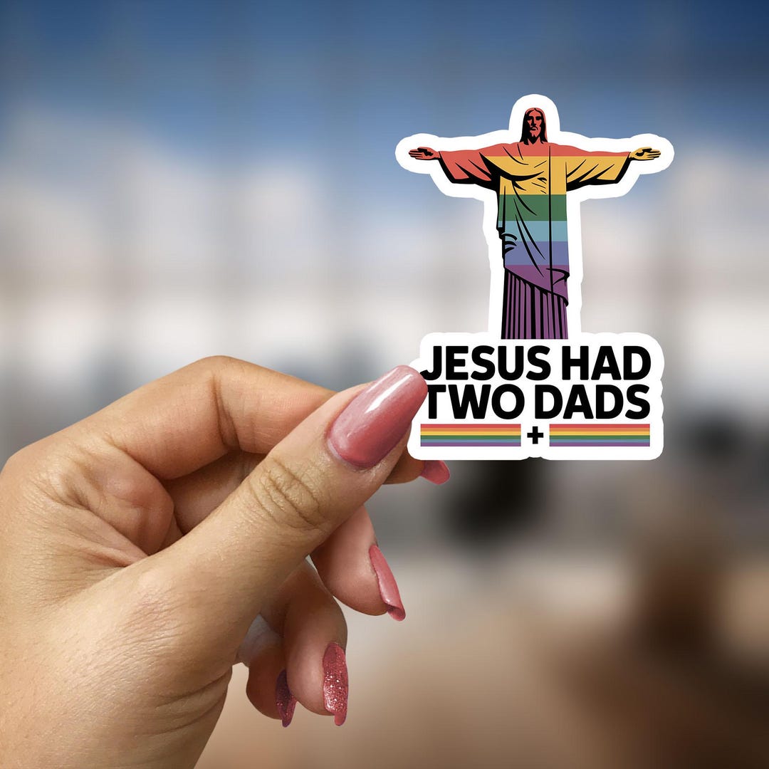 Gay Pride Sticker LGBTQ Support Vinyl Decal Love Wins Equality Jesus ...