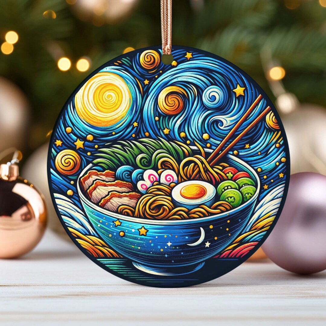 The Starry Night Ornament Ramen Ornament Ramen Bowl Christmas Jewish ...