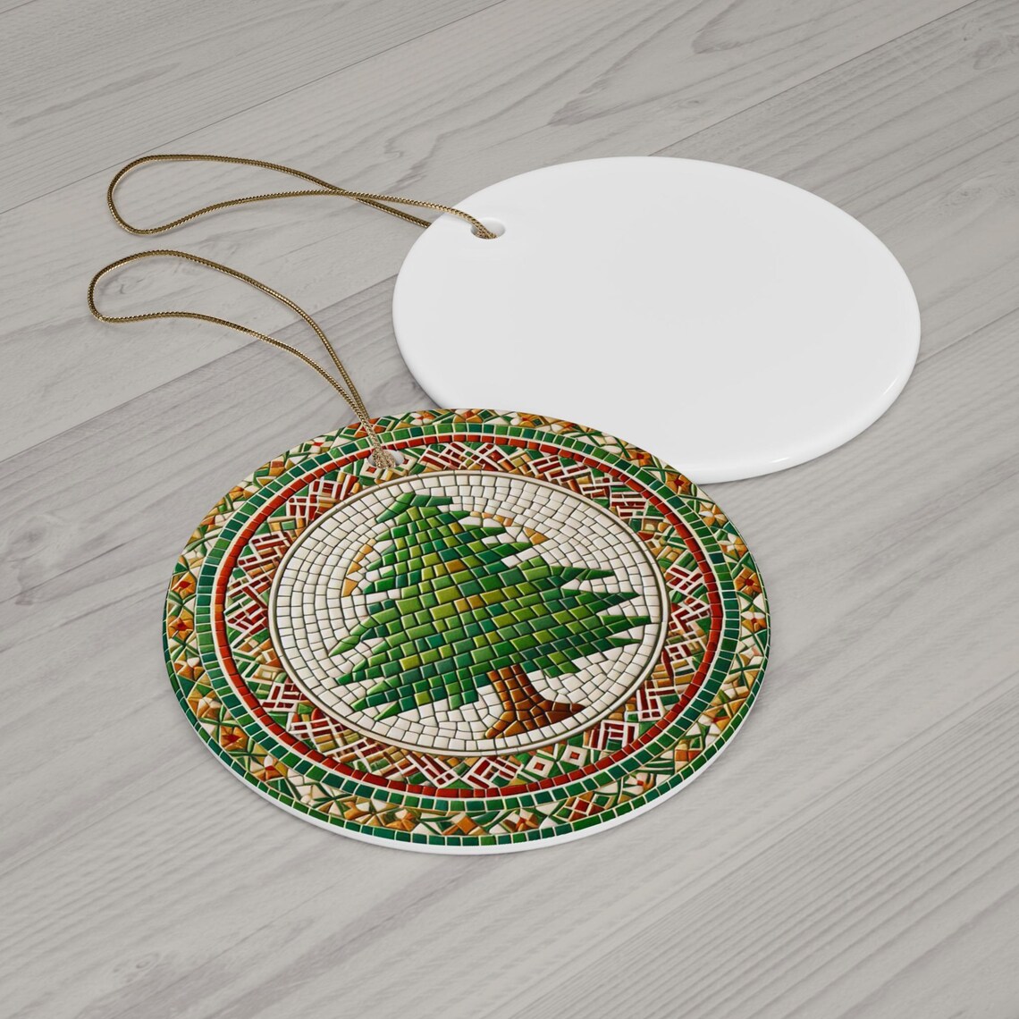 Lebanon Ornament With Embroidery Inspired Patterns Cedar Tree Souvenir ...