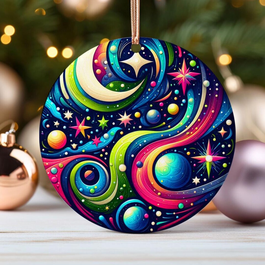 Cosmic Star Pattern Ornament Celestial Christmas Decor for Astrology ...