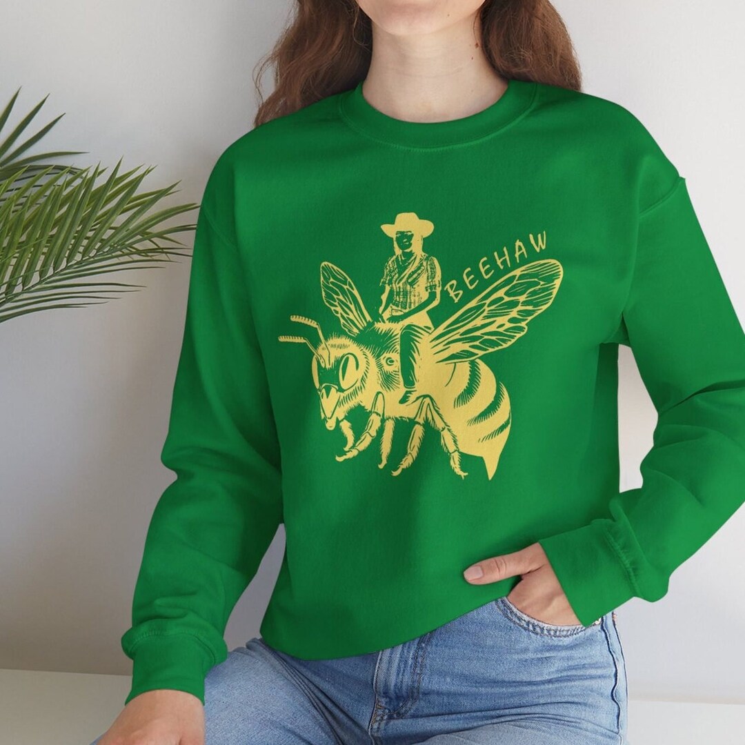 Beekeeper Sweatshirt Honey Bees Cowboy Like Me Top Apiculture Retro ...