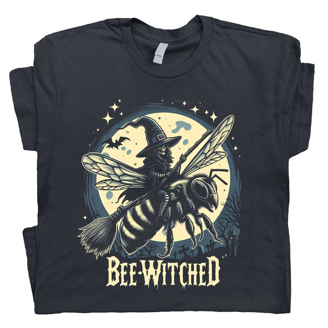 Halloween Skeleton Shirt With Bee Spooky Bee Lover Tee for Halloween ...