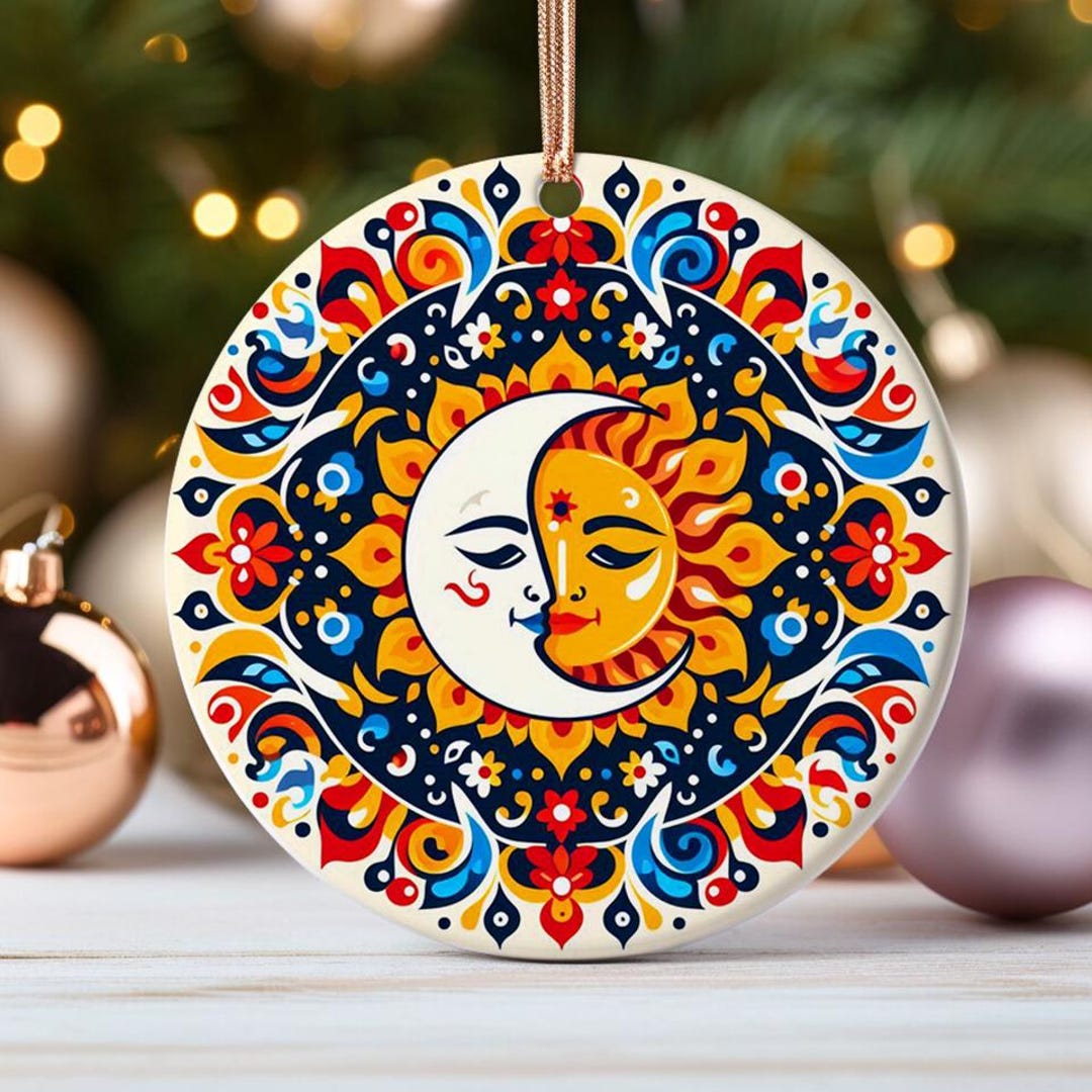 Astrology Sun and Moon Ornament Celestial Decor Spiritual Home Gift for ...