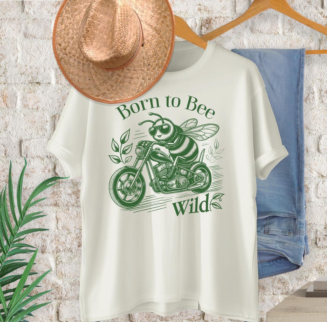 Honey Bee Shirt Apparel Beekeeper Gift Clothing for Motorcycle Lover ...
