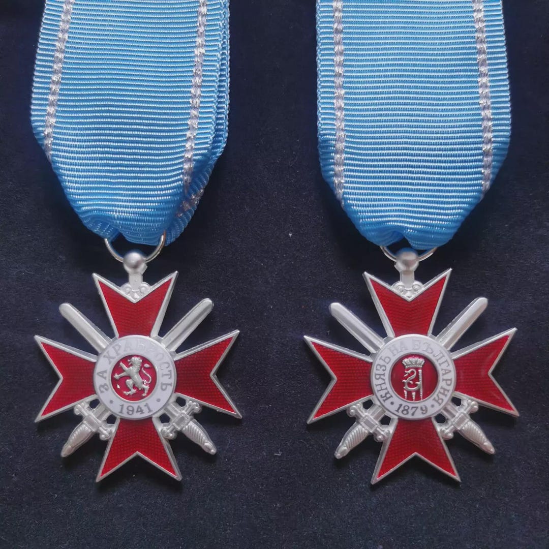 BRAVERY MEDAL - 1915-1918 War Cross - Kingdom of Bulgaria - Etsy