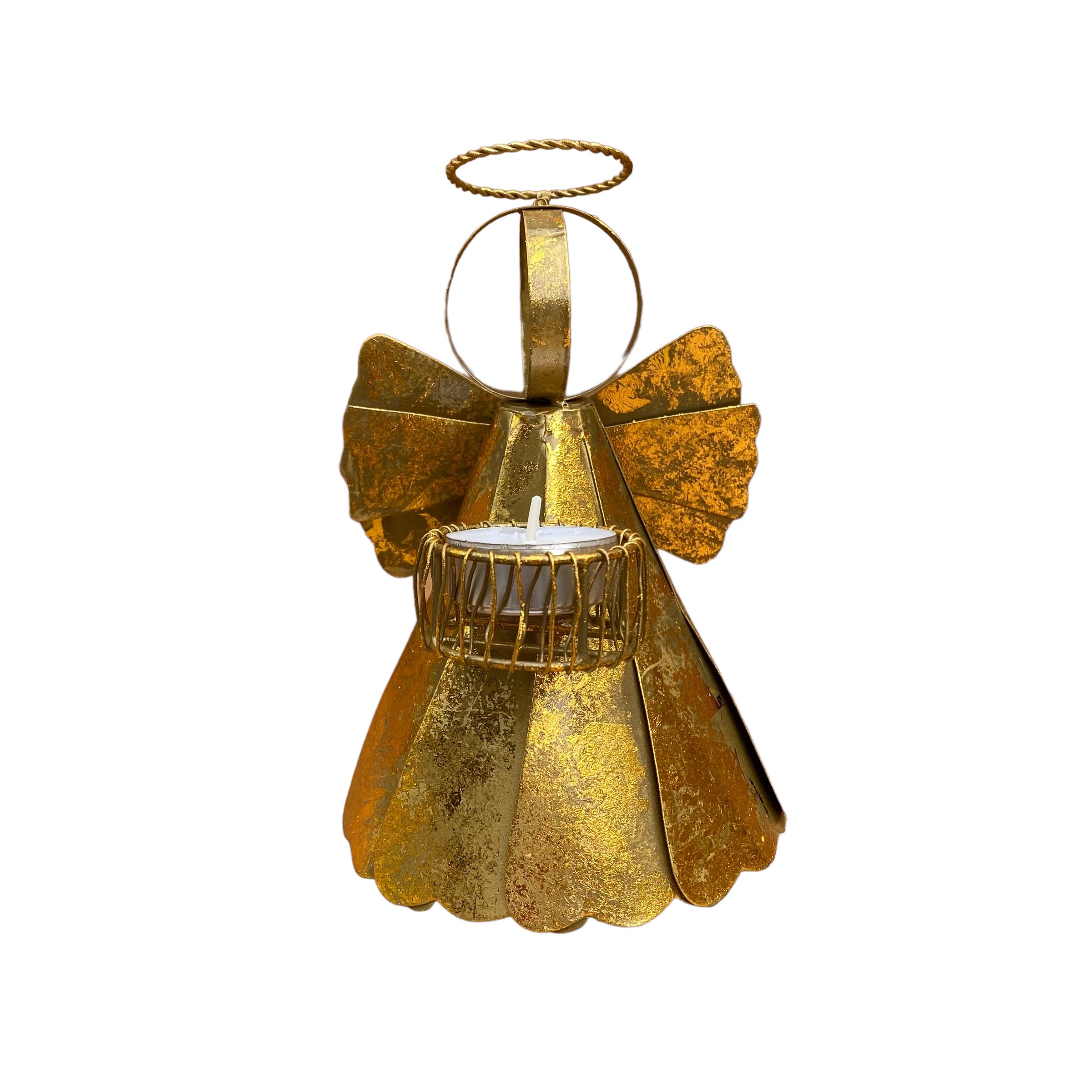 Handmade Gold Foil Angel Tea Light Candle Holder: Christmas Decor - Etsy