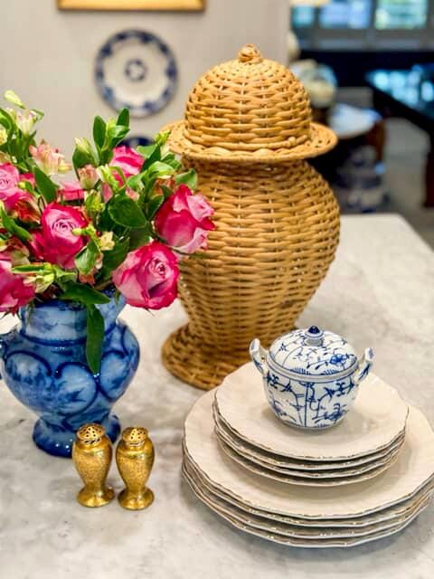 Wicker Temple Jar | Decorative Woven Vase | Handcrafted Lidded Jar - Etsy