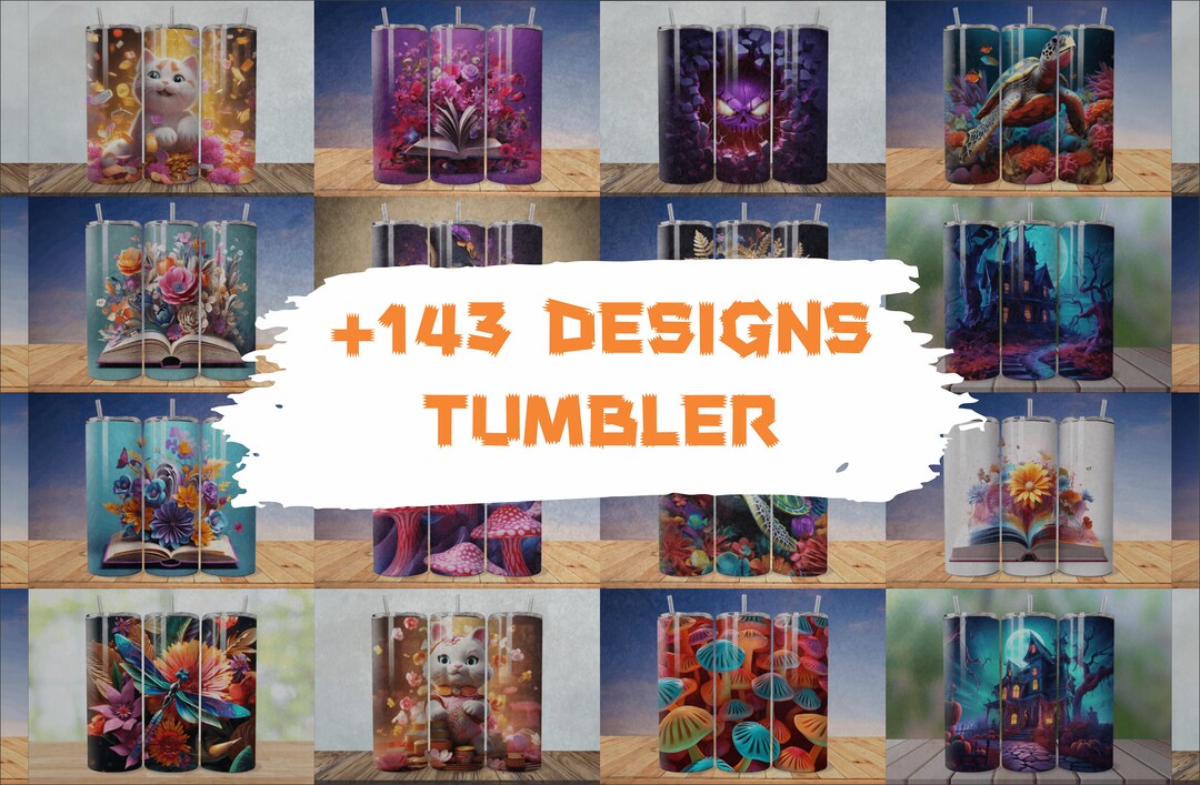 140+ Tumbler Designs Vol.1 | PNG - Etsy