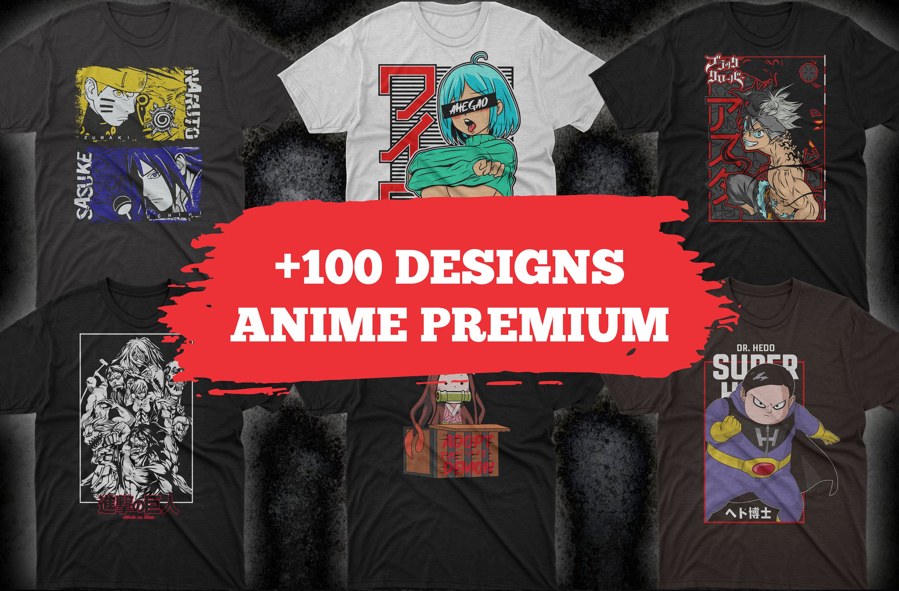 100+ Anime Designs Bundle V4 - Etsy