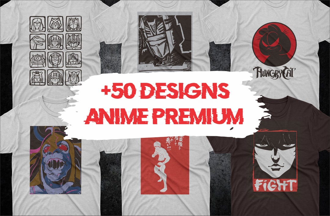 50+ Anime Designs Bundle V3 - Etsy