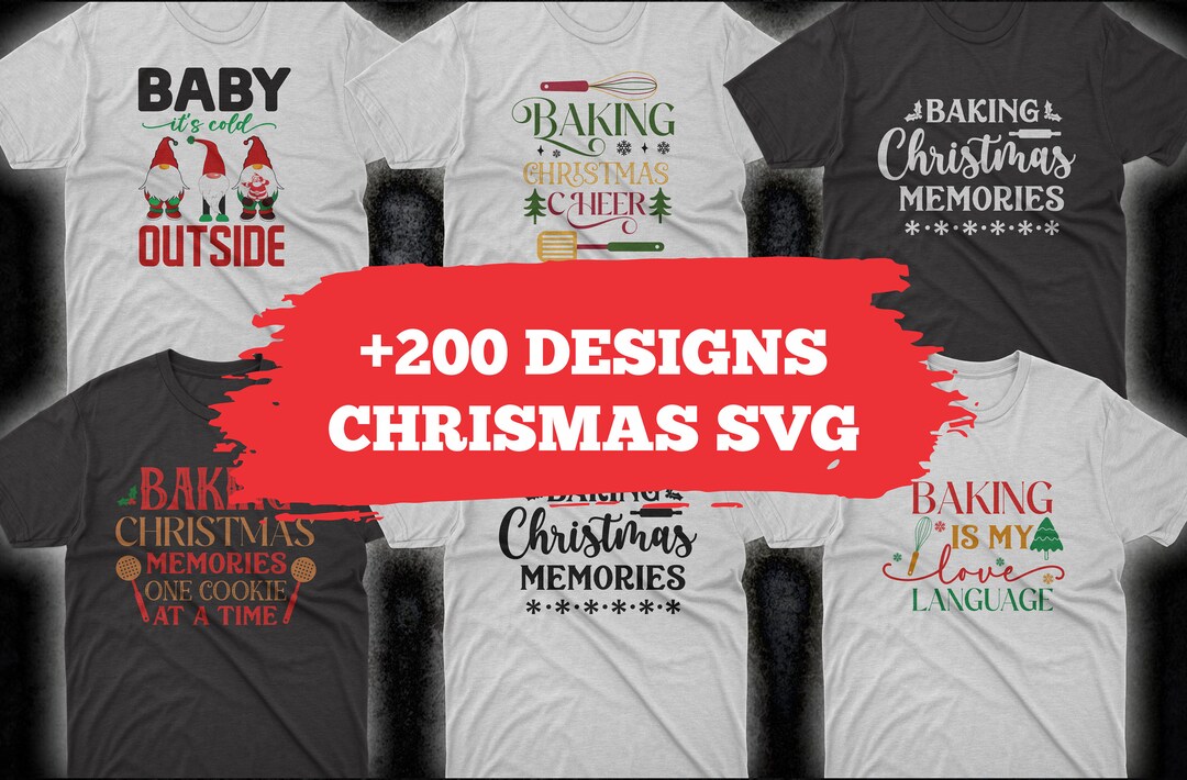 200+ Chrismas SVG Bundle Vol.1 - Etsy