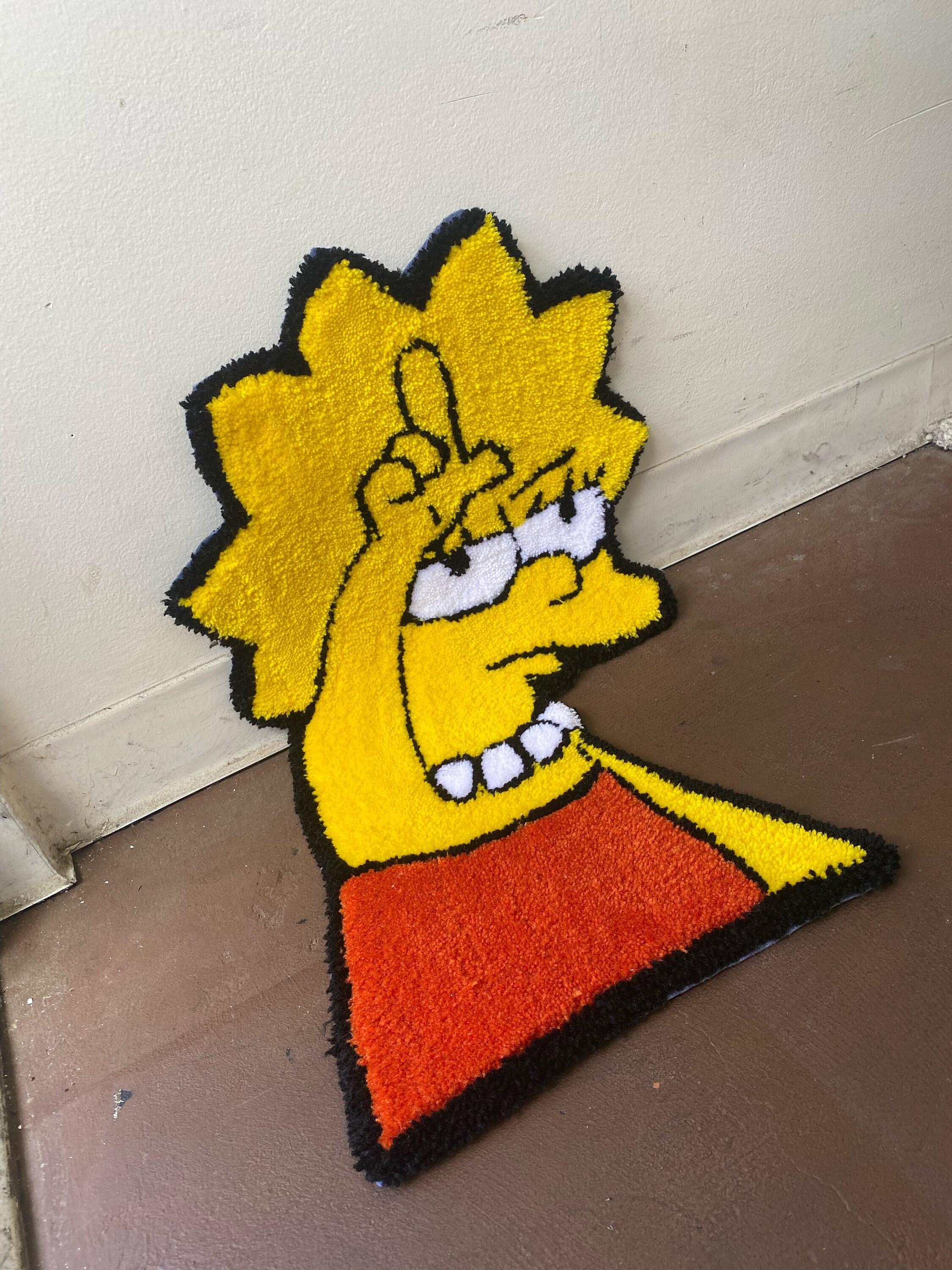 Lisa Simpson l Rug - Etsy