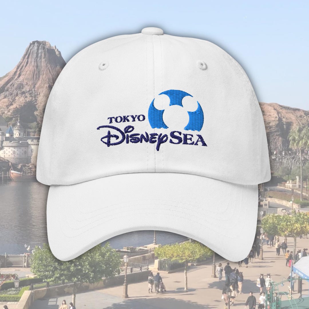 Tokyo Disneysea Embroidered Dad Hat | Tokyo Disney Resort Baseball Cap ...