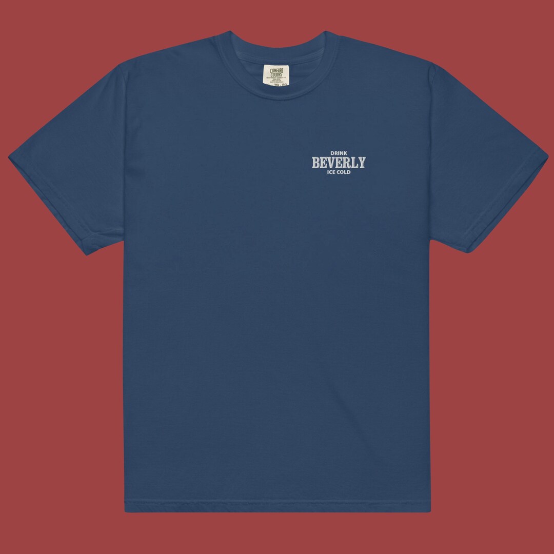 Beverly Soda Embroidered Comfort Colors T-shirt | Subtle Disney Apparel ...