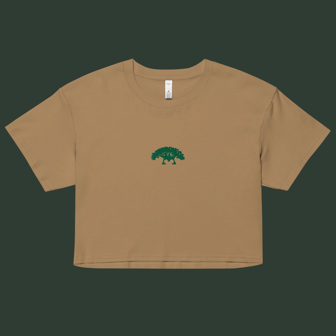 Hidden Mickey Tree of Life Embroidered Crop Top | Subtle Disney Apparel ...