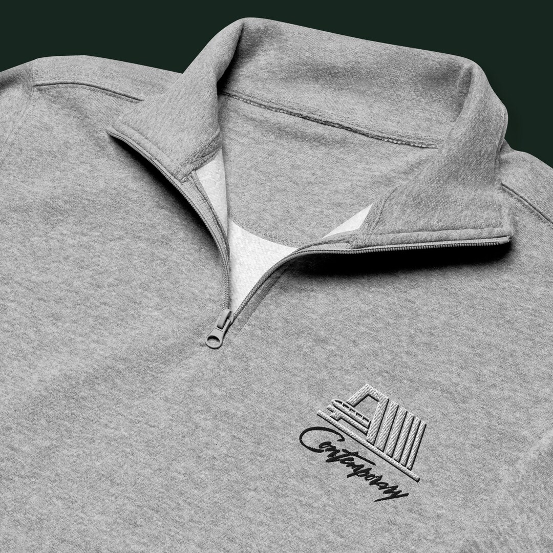 Contemporary Resort Embroidered Fleece Quarter Zip | Subtle Disney ...