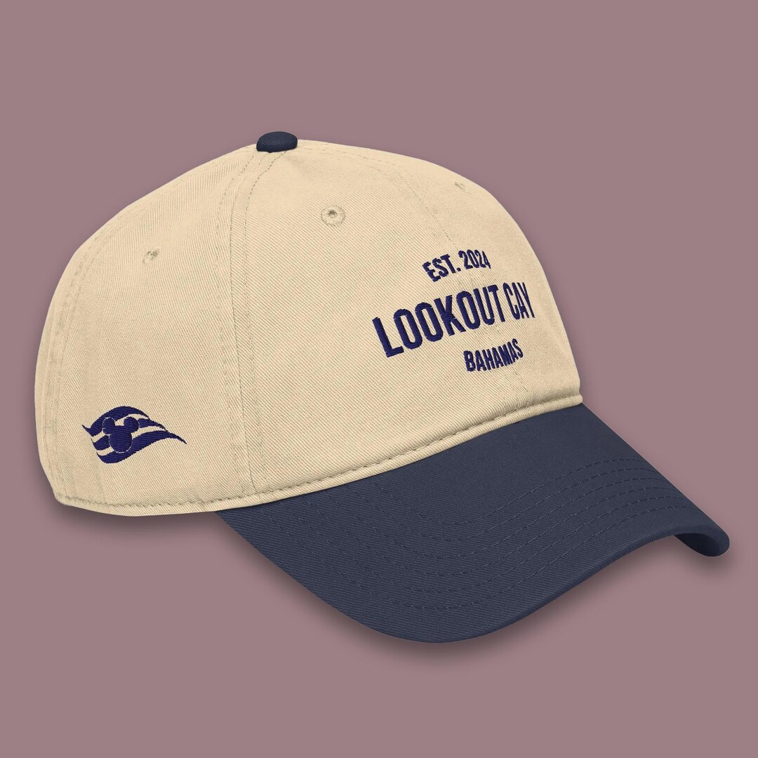 Lookout Cay With DCL Logo Embroidered Garment Washed Baseball Cap ...