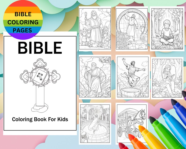 Bible Coloring Pages for Kids - Interactive and Educational Fun ...