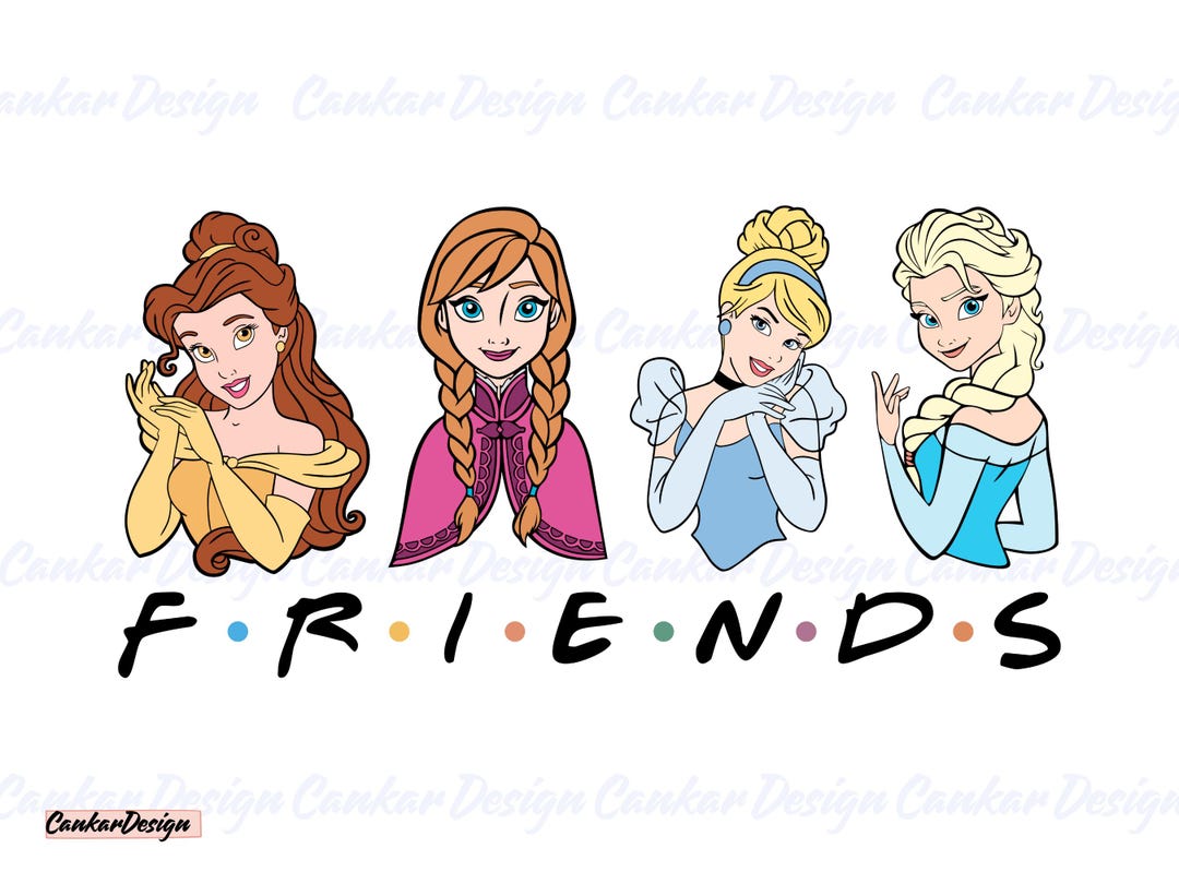 Princess Png, Princess Clipart, Cute Friends Design, Princess Friends ...