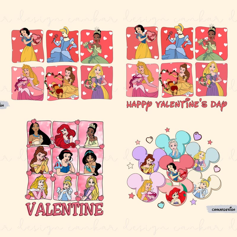Princess Valentines - Etsy