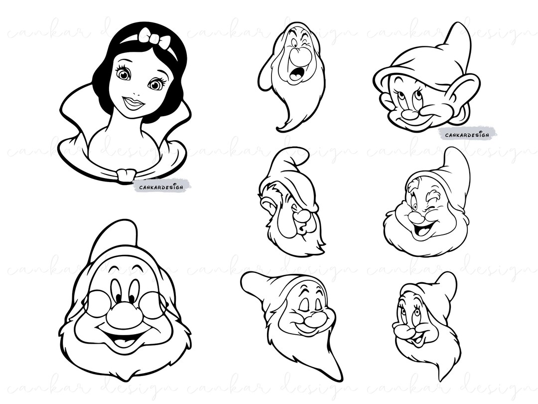 Snow White Bundle Svg, Snow White Png, Princesses Png, Vintage Princess ...