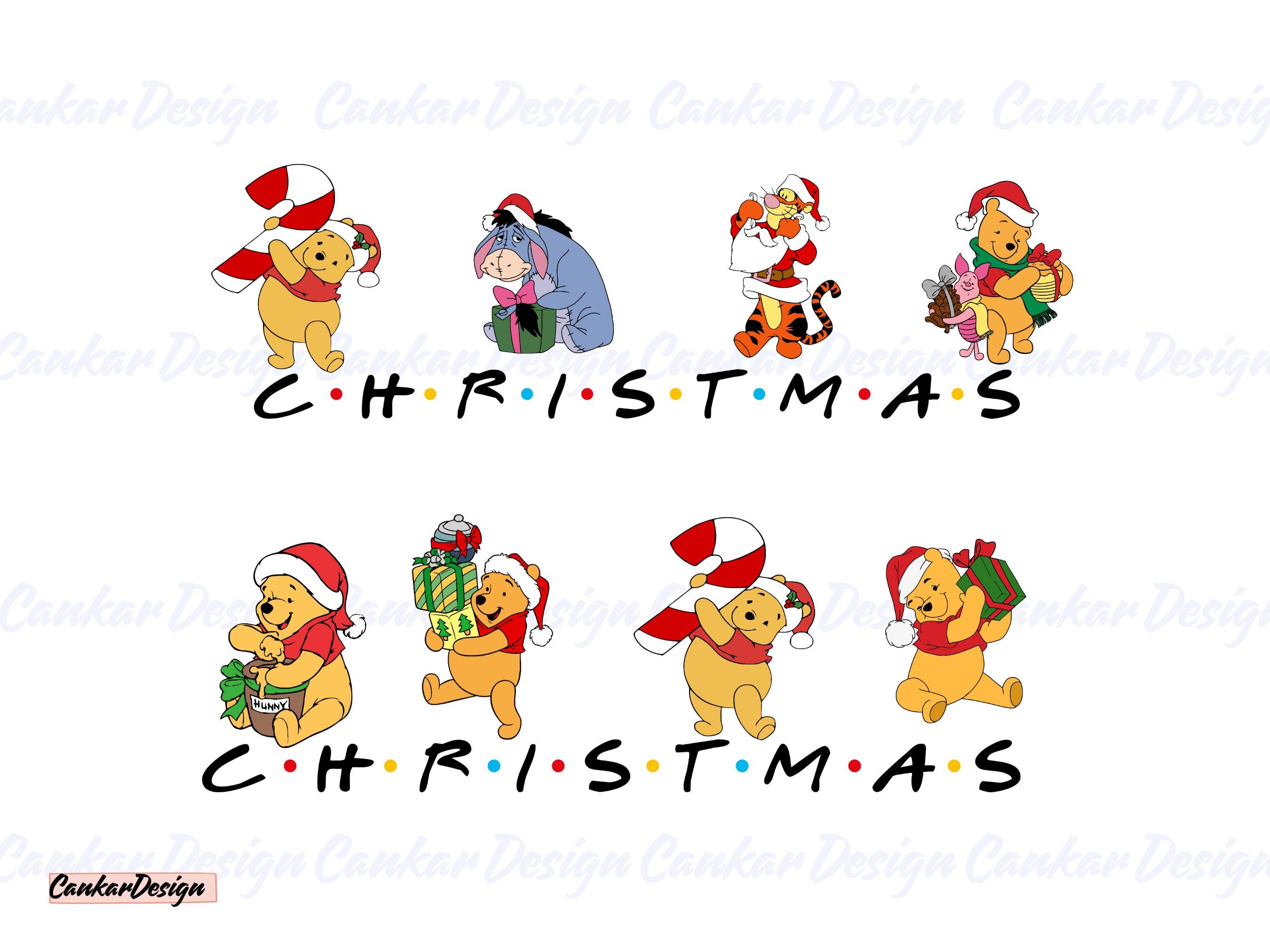 Christmas Winnie the Pooh Png, Winnie the Pooh Characters Png, Pooh Png ...