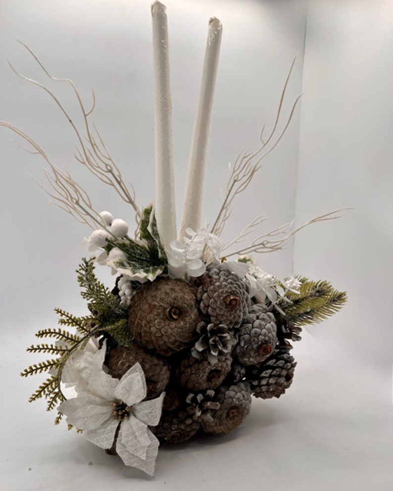 Woodland Harmony Natural Pine Cone Table Centerpiece Rustic Home Decor ...