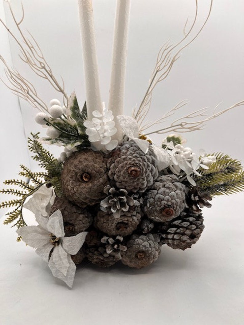 Woodland Harmony Natural Pine Cone Table Centerpiece Rustic Home Decor ...