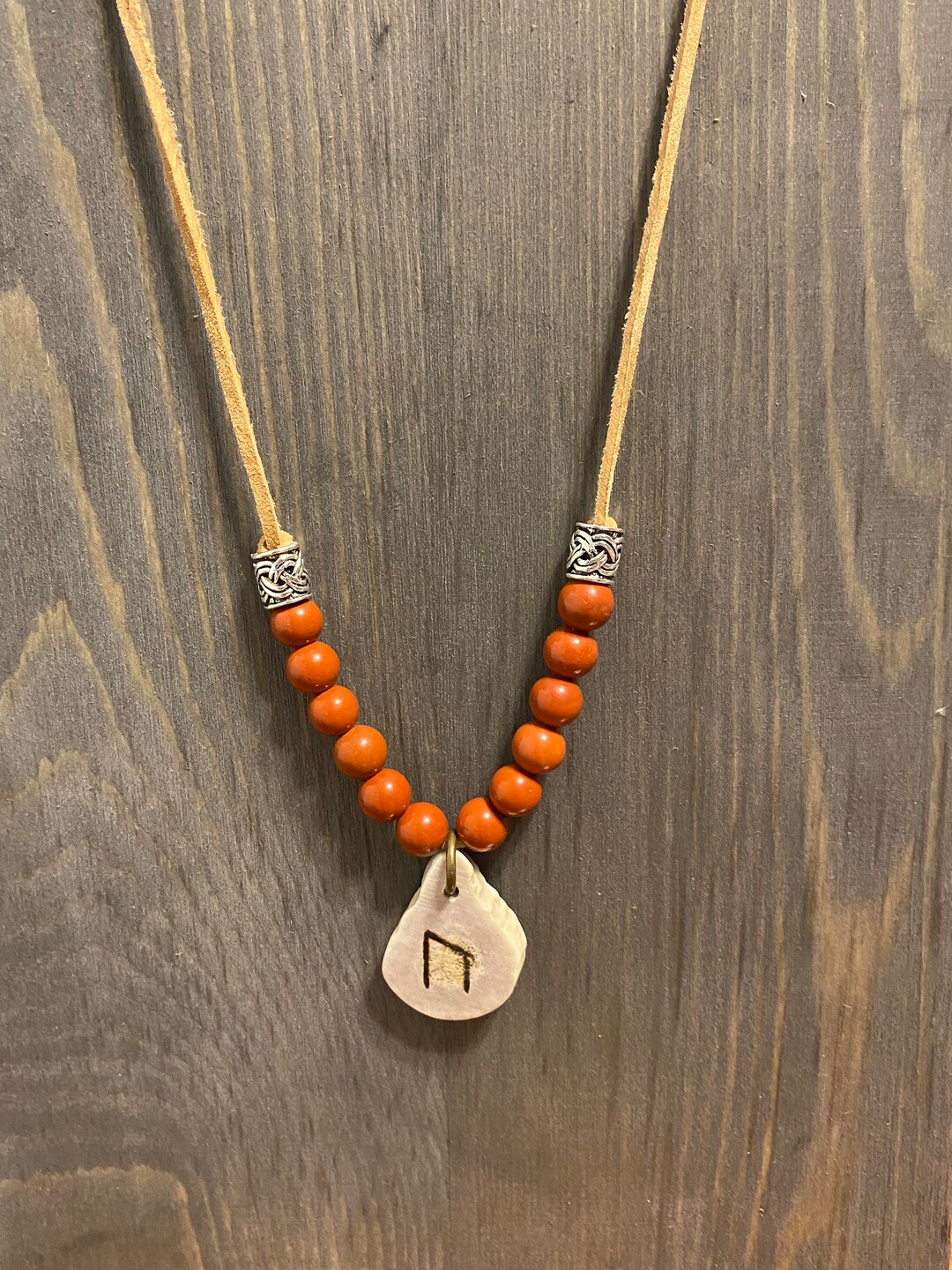 Uruz Rune Deer Antler Necklace - Etsy