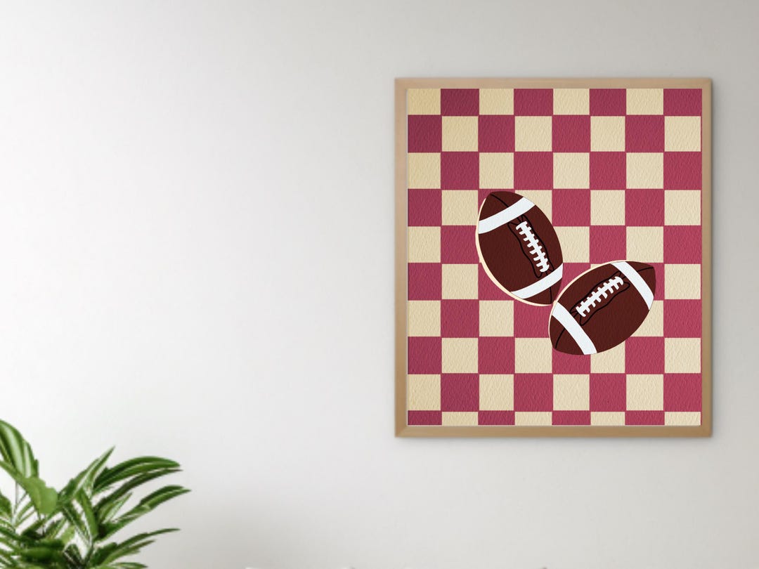 Florida State Wall Print, Retro Football Art, FSU Printable, Dorm Decor ...