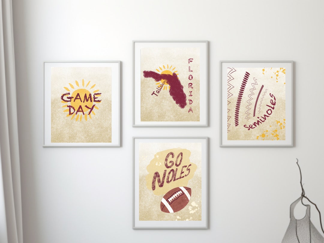 Florida State Wall Art, FSU Printable, Dorm Decor, College FSU Alumni ...